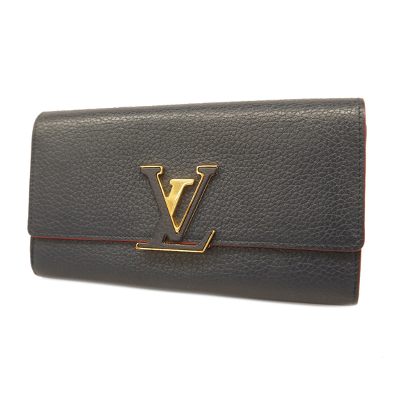 Louis Vuitton | Accessories | Auth Louis Vuitton Bifold Long Wallet Taurillon Portefeuille ...